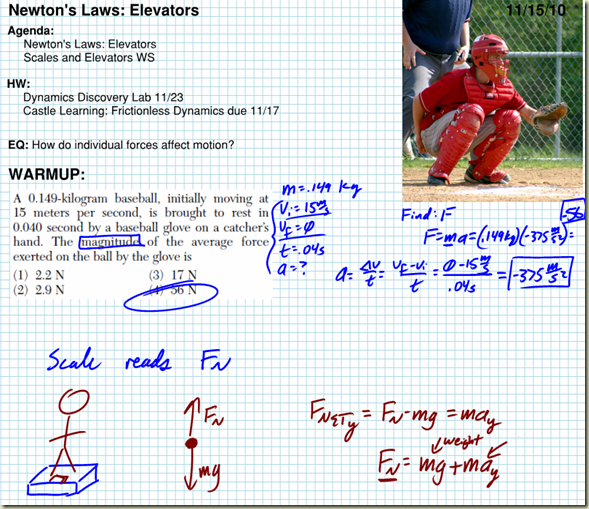 Elevator Problems - Regents Physics